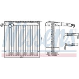 NISSENS Verdampfer, Klimaanlage 92129 f&uuml;r Volvo