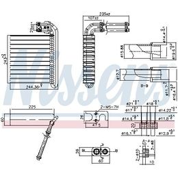 NISSENS Verdampfer, Klimaanlage 92332 f&uuml;r Ford