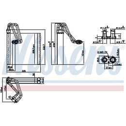NISSENS Verdampfer, Klimaanlage 92354 f&uuml;r Suzuki
