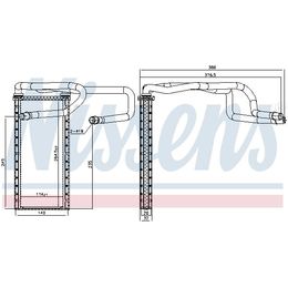 NISSENS W&auml;rmetauscher, Innenraumheizung 707310 f&uuml;r LAND ROVER
