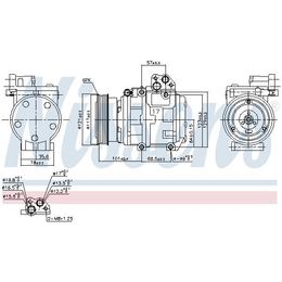 NISSENS Kompressor, Klimaanlage 890234 f&uuml;r KIA