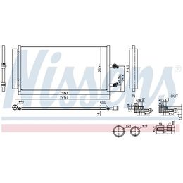 NISSENS Kondensator, Klimaanlage 941291 f&uuml;r Volvo