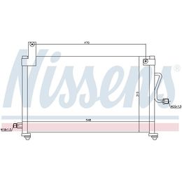 NISSENS Kondensator, Klimaanlage 94751 f&uuml;r DAEWOO