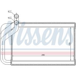 NISSENS W&auml;rmetauscher, Innenraumheizung 77532 f&uuml;r KIA