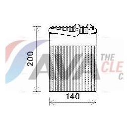 AVA QUALITY COOLING Verdampfer, Klimaanlage msv554 f&uuml;r Mercedes