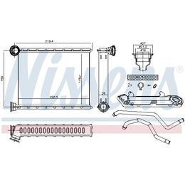 NISSENS W&auml;rmetauscher, Innenraumheizung 72067 f&uuml;r Mercedes