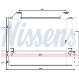 NISSENS Kondensator, Klimaanlage 940083 f&uuml;r TOYOTA