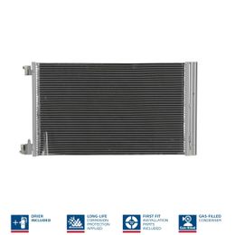 NISSENS Kondensator, Klimaanlage 940124 f&uuml;r Vaughall CHEVROLET