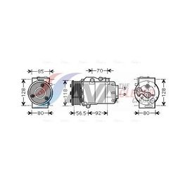 AVA QUALITY COOLING AVA CLEVER CHOICE Kompressor, Klimaanlage fdak394 f&uuml;r Ford Volvo