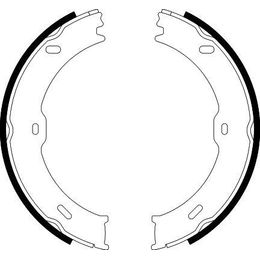 Hella Bremsbackensatz, Feststellbremse 8da355050761 f&uuml;r AMC VW Mercedes