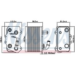 NISSENS &Ouml;lk&uuml;hler, Automatikgetriebe 90934 f&uuml;r Porsche