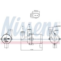 NISSENS Zusatzwasserpumpe, Ladeluftk&uuml;hler 831380 f&uuml;r VW