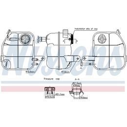 NISSENS Ausgleichsbeh&auml;lter, K&uuml;hlmittel 996336 f&uuml;r Ford