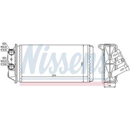 NISSENS W&auml;rmetauscher, Innenraumheizung 71454 f&uuml;r Fiat
