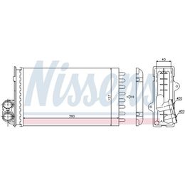 NISSENS W&auml;rmetauscher, Innenraumheizung 73362 f&uuml;r RENAULT