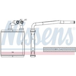 NISSENS W&auml;rmetauscher, Innenraumheizung 73675 f&uuml;r Suzuki Vaughall