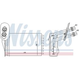 NISSENS W&auml;rmetauscher, Innenraumheizung 73850 f&uuml;r VW