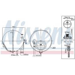 NISSENS Ausgleichsbeh&auml;lter, K&uuml;hlmittel 996186 f&uuml;r Mercedes