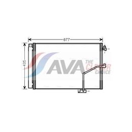 AVA QUALITY COOLING Kondensator, Klimaanlage msa5450d f&uuml;r Mercedes