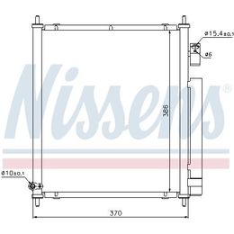NISSENS Kondensator, Klimaanlage 94734 f&uuml;r HONDA