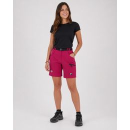 Bermudas DEPROC Active "KENORA SHORT Damen Outdoor-Shorts elastisch", Damen, Gr. 48 (XL), Normalgr&ouml;&szlig;en, lila, 95% Polyester; 5% Elasthan, Hosen Bermudas, auch in Gro&szlig;en Gr&ouml;&szlig;en erh&auml;ltlich.