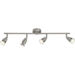 Deckenstrahler Brilliant "Amalfi", grau (eisen), Leuchten, 4, 1 Stk., Deckenstrahler, LED Spotrohr 4flg eisen, B:60cm L:13cm T:13cm