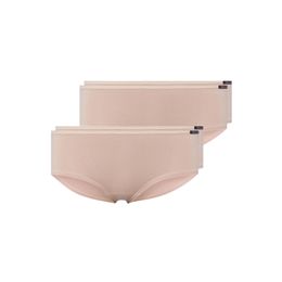 Slip Skiny "Slip 4er Pack", Damen, Gr. L, beige, Obermaterial: 96% Baumwolle CO. 4% Elasthan EL., Unterhosen Slip
