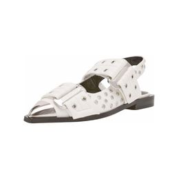 Riemchensandale Steve Madden "Steve Madden Sandalen Lederimitat", Damen, Gr. 38, wei&szlig;, Lederimitat, Schuhe Riemchensandale