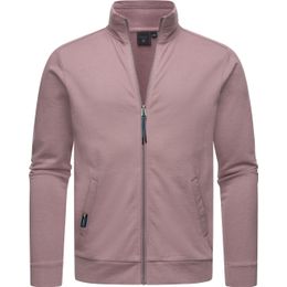 Kapuzensweatjacke Ragwear "Miet", Herren, Gr. XXXL (58), lila (mauve), Sweatware, Obermaterial: 55% Baumwolle, 45% Polyester, Basic, gerade h&uuml;ftbedeckend, hoch geschlossener Ausschnitt, &Auml;rmel ohne &Auml;rmelschlitz Rippb&uuml;ndchen, Sweatjacken, coole Herren Basic Sweatjacke