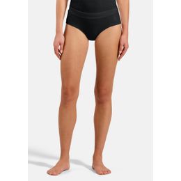 Slip Odlo "Midi Brief-ACTIVE LIGHT", Damen, Gr. L, schwarz, Obermaterial: 96% Polyester, 4% Elasthan, Unterhosen Slip, sportlicher Stil, schnelltrocknend, atmungsaktiv, leicht
