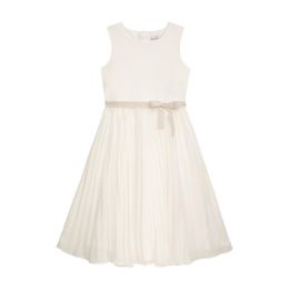 Partykleid DANAMADE "DANAMADE Dresses DBLUEBELL", M&auml;dchen, Gr. 152, EURO, ivory, Oberteil: 65% Baumwolle, 30% Polyamid, 5% Elasthan. Rock: 100% Polyester. Futter: 100%Polyester, Kleider Partykleid
