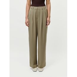 Bundfaltenhose LEGER "Kora, LeGer by Lena Gercke", Damen, Gr. 34, N-Gr, khaki, Web, Obermaterial: 100% Polyester, regular fit lang, Hosen, Regular fit