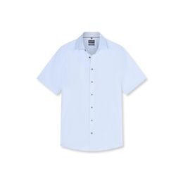 Businesshemd OLYMP "OLYMP Luxor, modern fit, New Kent", Herren, Gr. 38, Normaler Arm, bleu, 100% Baumwolle, Hemden
