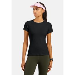 Funktionsshirt Odlo "BL TOP crew neck s/s-ACTIVE LIGHT", Damen, Gr. M, schwarz, Obermaterial: 100% Polyester, normal, Rundhals, Shirts Funktionsshirt, Kurzarm, Rundhalsausschnitt, f&uuml;r sportliche Aktivit&auml;ten