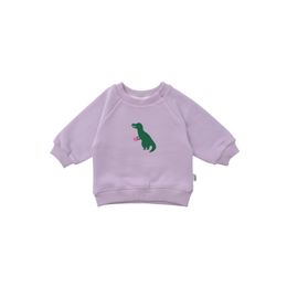 Sweatshirt Liliput "Dino", M&auml;dchen, Gr. 110/116, flieder, 80% Baumwolle, 20% Polyester, bedruckt, normal, Rundhals, Sweatshirts Sweatshirt, mit niedlichem Dino-Print
