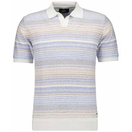 Rundhalspullover Ragman, Herren, Gr. 52, blau gestreift, 978, Feinstrick, 100% Baumwolle, Pullover Rundhalspullover