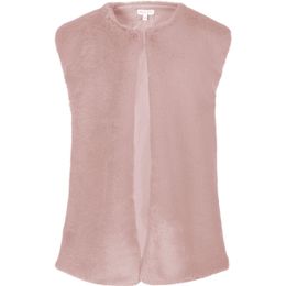 Pl&uuml;schweste happy girls, M&auml;dchen, Gr. 128, rosa, Pl&uuml;sch, Obermaterial: 100% Polyester. Futter: 100% Polyester, unifarben, regular fit h&uuml;ftbedeckend, Rundhals, Westen