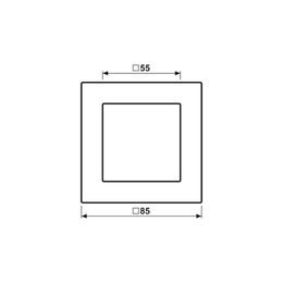 Jung Rahmen 1-fach A 550 A5581BFWWM)