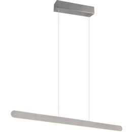Trio LEUCHTEN LED Pendelleuchte "HELIOS, bis 150 cm h&ouml;henverstellbare LED H&auml;ngelampe 28W 3300 Lumen", grau (aluminiumfarben), 1, H: 150cm, 1 Stk., Leuchten, CCT warmwei&szlig;-kaltwei&szlig; 2700-6500K, dimmbar Touch Sensor, up+down light, LED Pendelleuchte