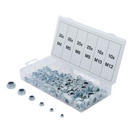 BGS-technic BGS Sechskant-Muttern-Sortiment 8135, selbstsichernd, 146-tlg. ; BGS technic)