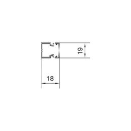 Tehalit Leitungsf&uuml;hrungskanal 20x20mm verkehrswei&szlig; LFH200200 vws ; Hager (5213586)