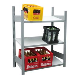 Regalwerk BERT Getr&auml;nkekistenregal Anbaufeld Steckregal HxBxT 1330x (B3-90252-K)