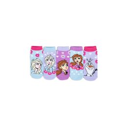 Troy Kinder Sneaker Socken 5er Pack, Frozen Girls Size 27/30