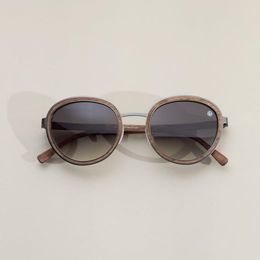 Holzkern Sonnenbrille The Strategist (Walnuss/Dunkelgrau)