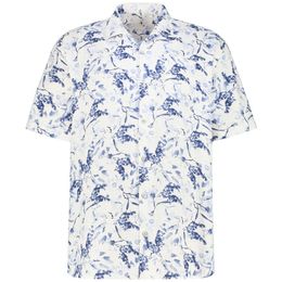 Herren Gro&szlig;e Gr&ouml;&szlig;en | Pfundskerl Freizeithemd mit Leinen Farbe blau/wei&szlig; Gr&ouml;&szlig;e: 3XL