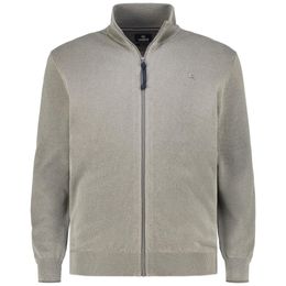 Herren Gro&szlig;e Gr&ouml;&szlig;en | Lerros Strickjacke aus Baumwolle Farbe grau Gr&ouml;&szlig;e: 5XL