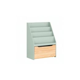 sobuy Kinderregal mit 4 Ablagef&auml;chern Gr&uuml;n 30x62x80,01cm Funktional