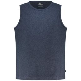 Herren Gro&szlig;e Gr&ouml;&szlig;en | s.Oliver Tanktop aus Baumwolle Farbe blau Gr&ouml;&szlig;e: 4XL