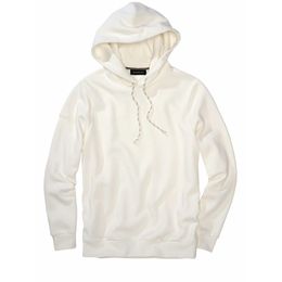 Mey & Edlich Mey & Edlich Herren Immer-da-Hoodie Wei&szlig; 100 % Baumwolle