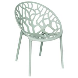 Ambia Garden Stapelstuhl, Gr&uuml;n, Kunststoff, rund, 60.5x79x58 cm, stapelbar, gastro- und objekttauglich, abwischbar, Gartenm&ouml;bel, Gartenst&uuml;hle, Gartenst&uuml;hle stapelbar